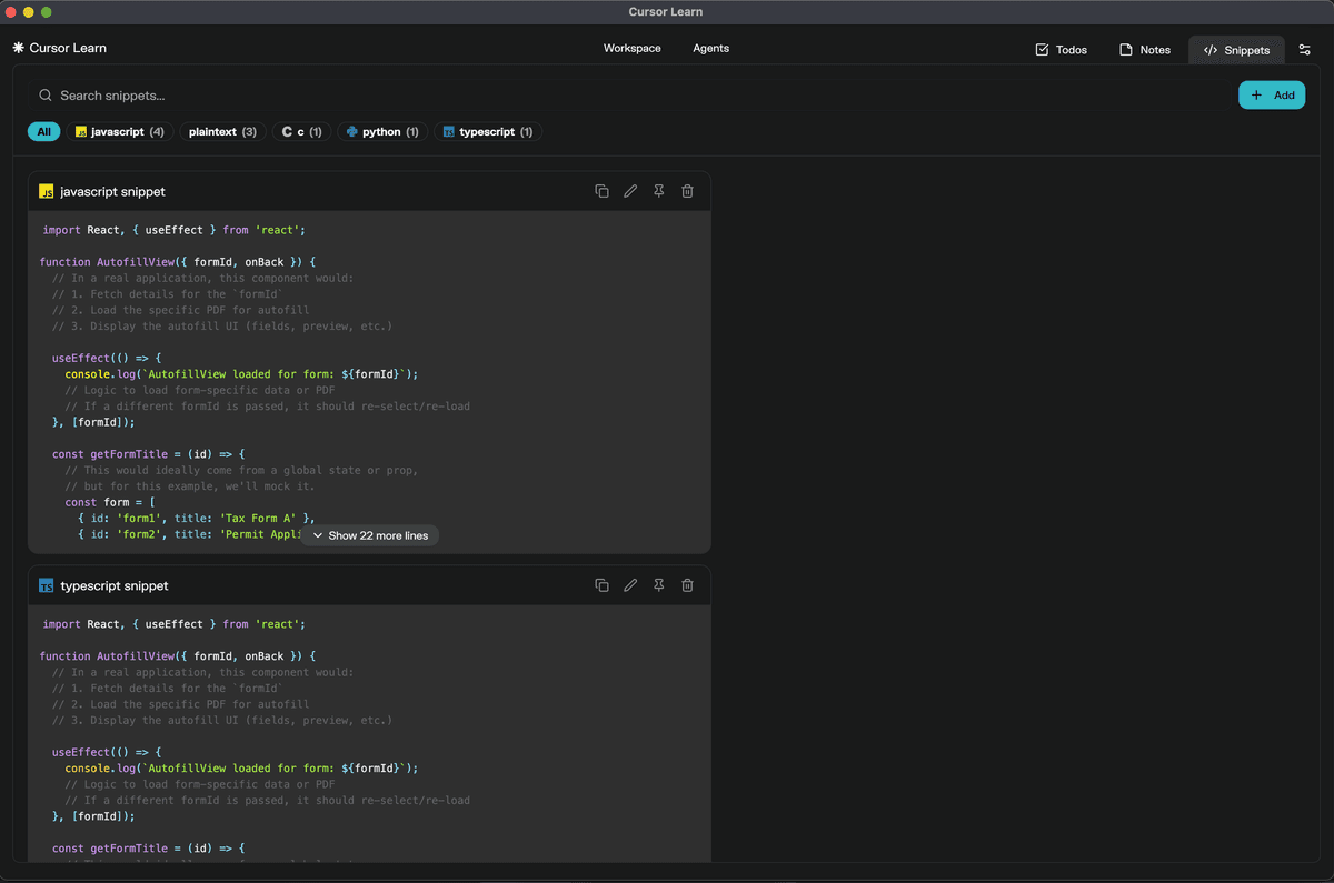 Cursor Learn | Browse, search, and learn from your Cursor AI ...